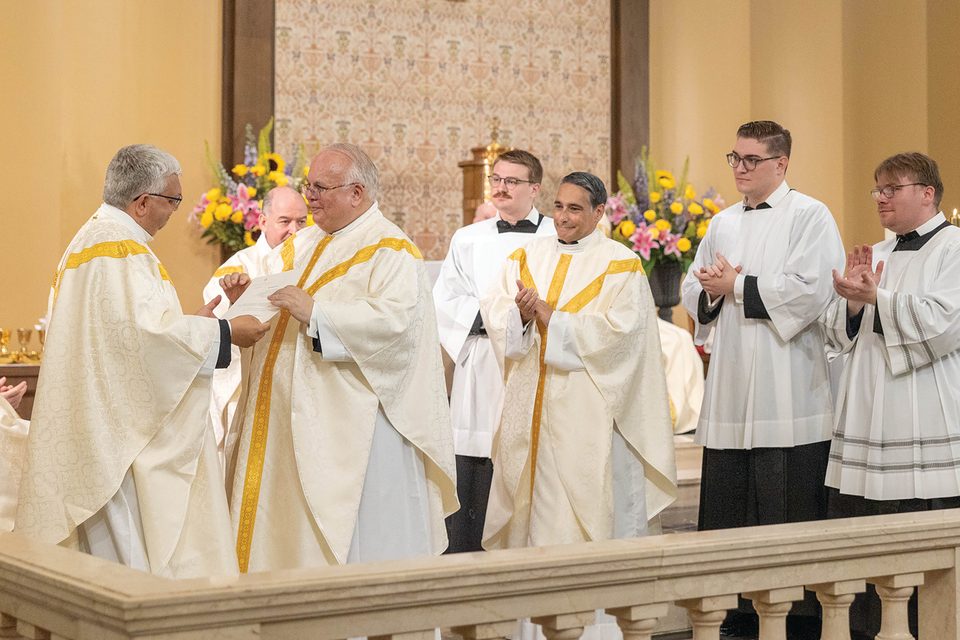 Funeral Mass for Father Caimi held at Holy Ghost, Issue, where he had ...