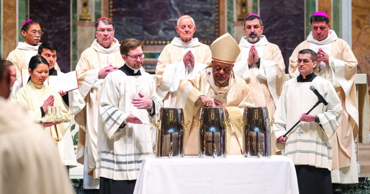 At Chrism Mass, Cardinal Gregory calls priests to be ‘ministers of ...