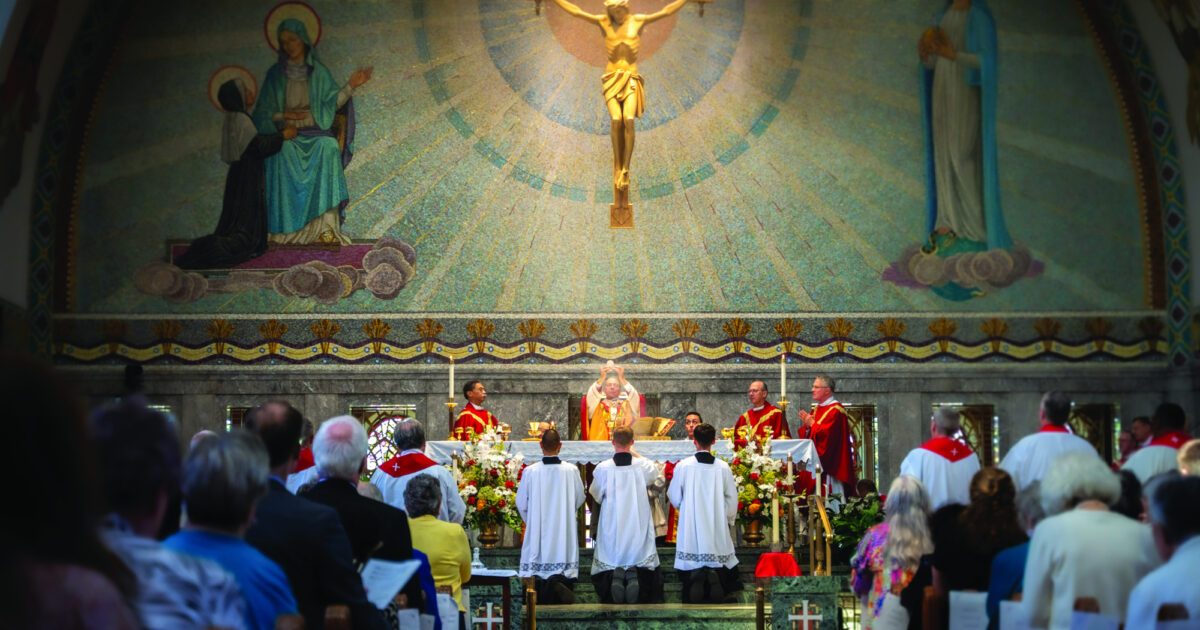 Faithful fill Basilica of St. Elizabeth Ann Seton for 50th anniversary ...