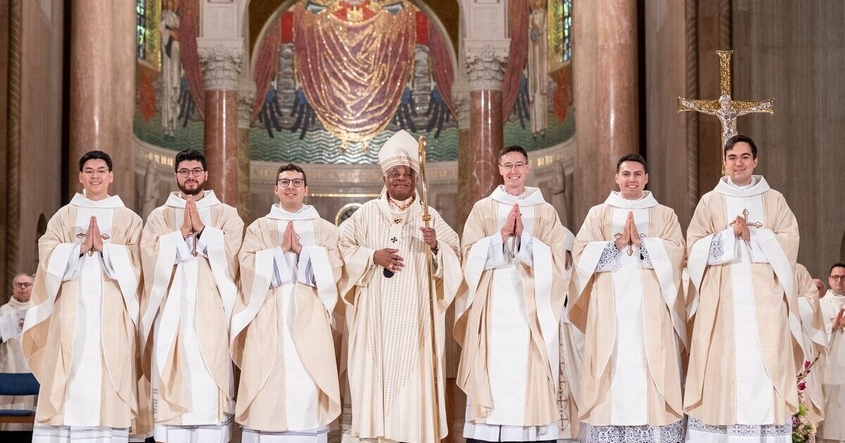 Ordaining six new priests for The Roman Catholic Archdiocese of ...