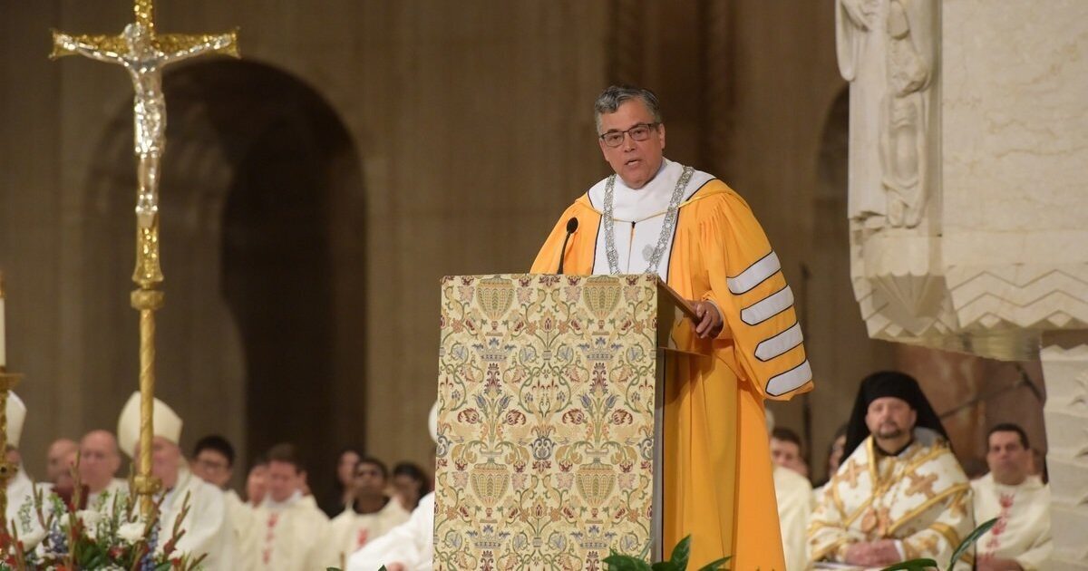 At installation as Catholic University’s new president, Dr. Peter ...