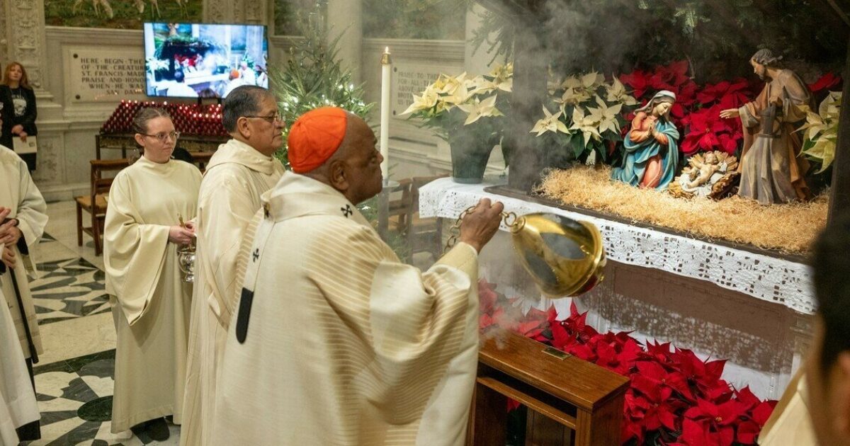 At Christmas Eve Mass, Cardinal Gregory says Christ’s birth shines light through the world’s ...
