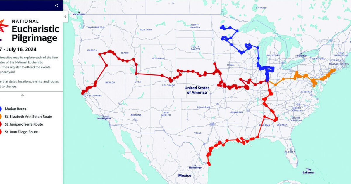 National Eucharistic Pilgrimage to include shrines, secular landmarks ...